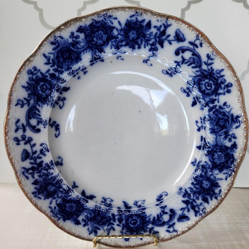 Antique Blue Plates - Etsy