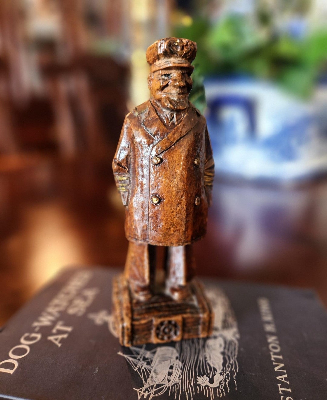 Vintage Syroco Wood Wooden Captain, Wooden Figurine, Wooden Art ...