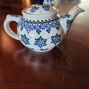 Mini 4" Teapot Polish Pottery by Ceramika Artystyczna Made in Poland ...