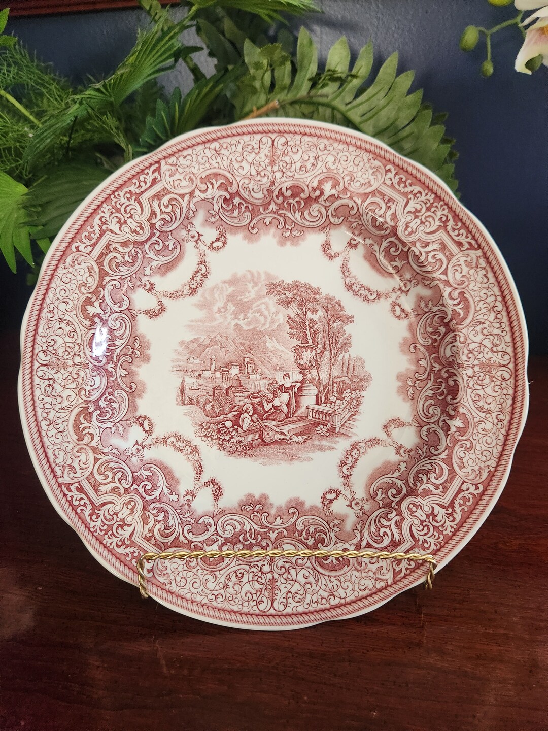 The Spode Room Collection Victorian Series Continental Views Spode Red ...