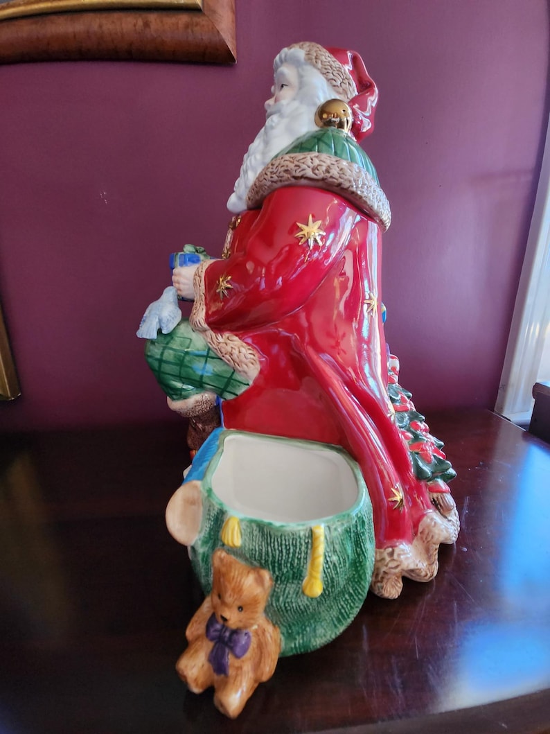 Waterford Holiday Heirlooms Santa Cookie Jar - Etsy