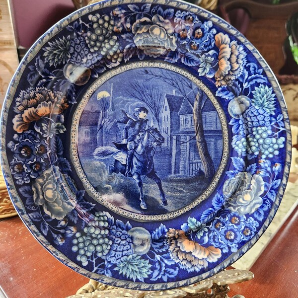 Antique Blue Plates - Etsy