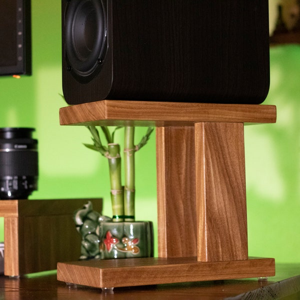 Wood Speaker Stands - Etsy