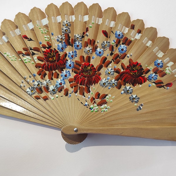 Wooden Hand Fan - Etsy