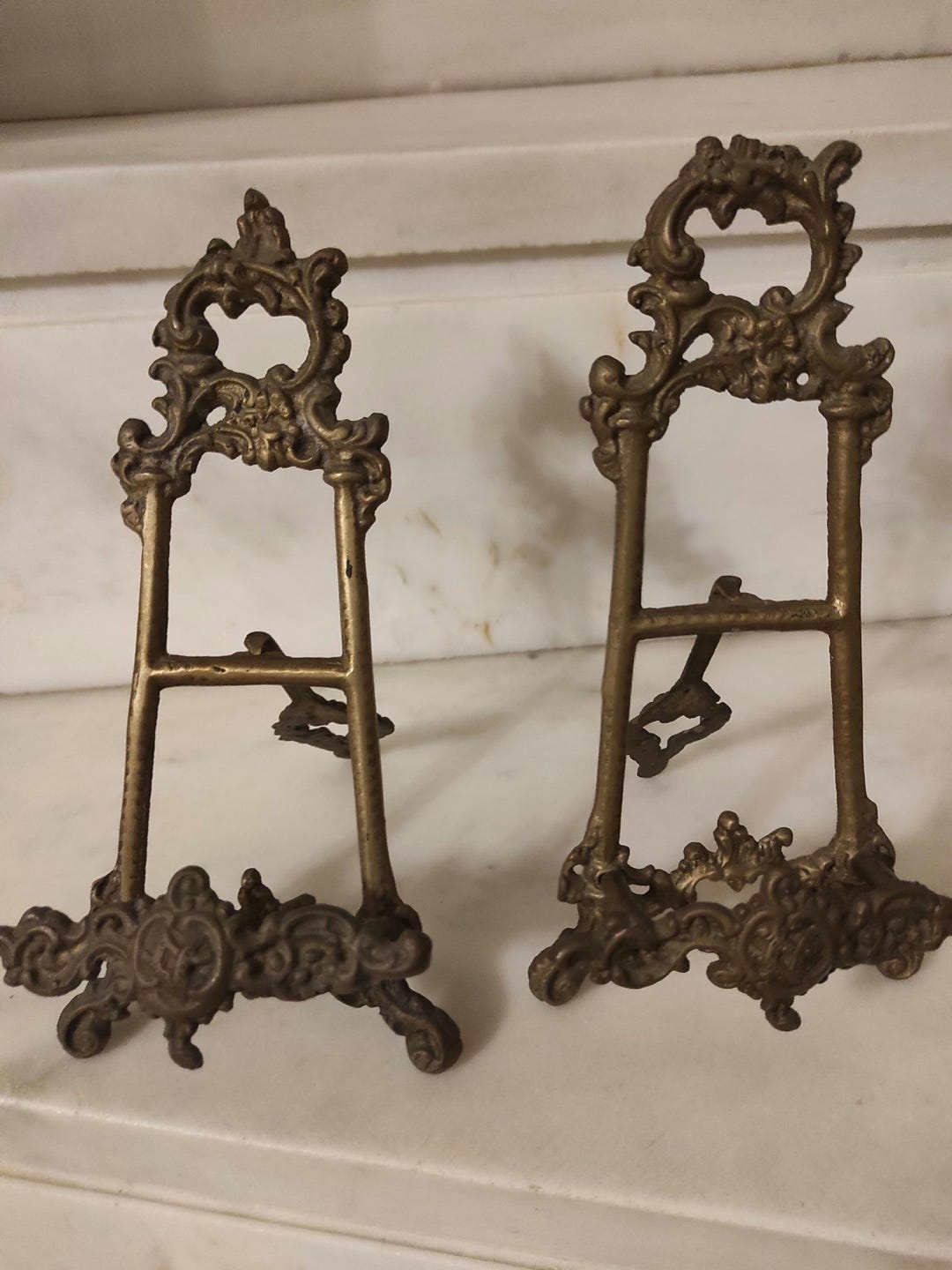 Pair Frames Antique Brass 1900s Circa, Beautiful Frames - Etsy