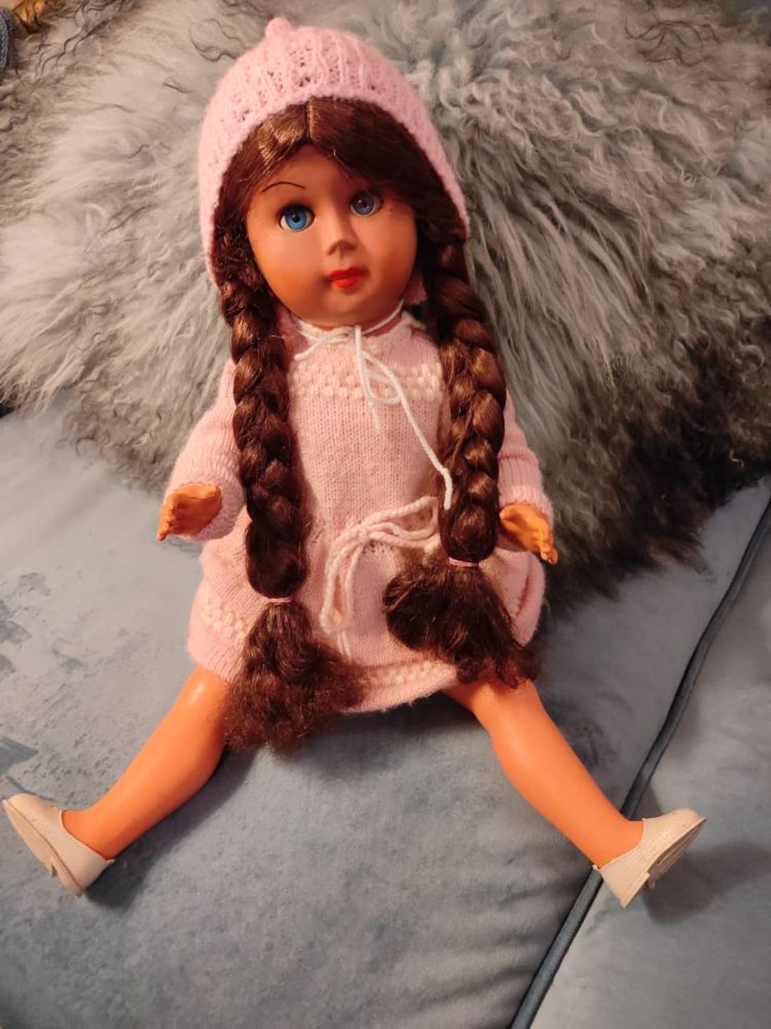 1950 Germany Doll Bakelite Face and Hard Material Body Vintage - Etsy