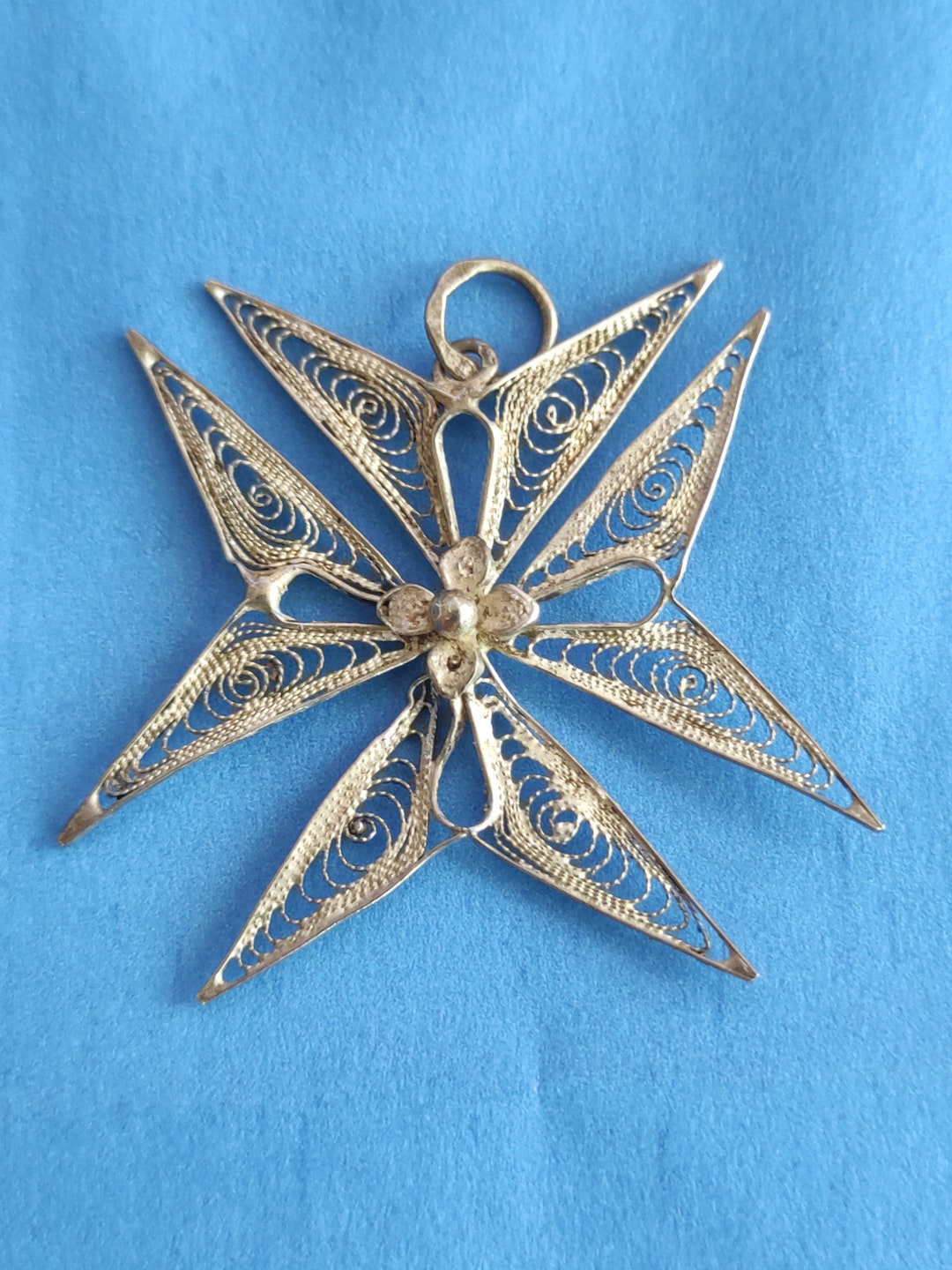 Fine Antique Rare Victorian Maltese Silver Filigree Malta Knight Cross ...