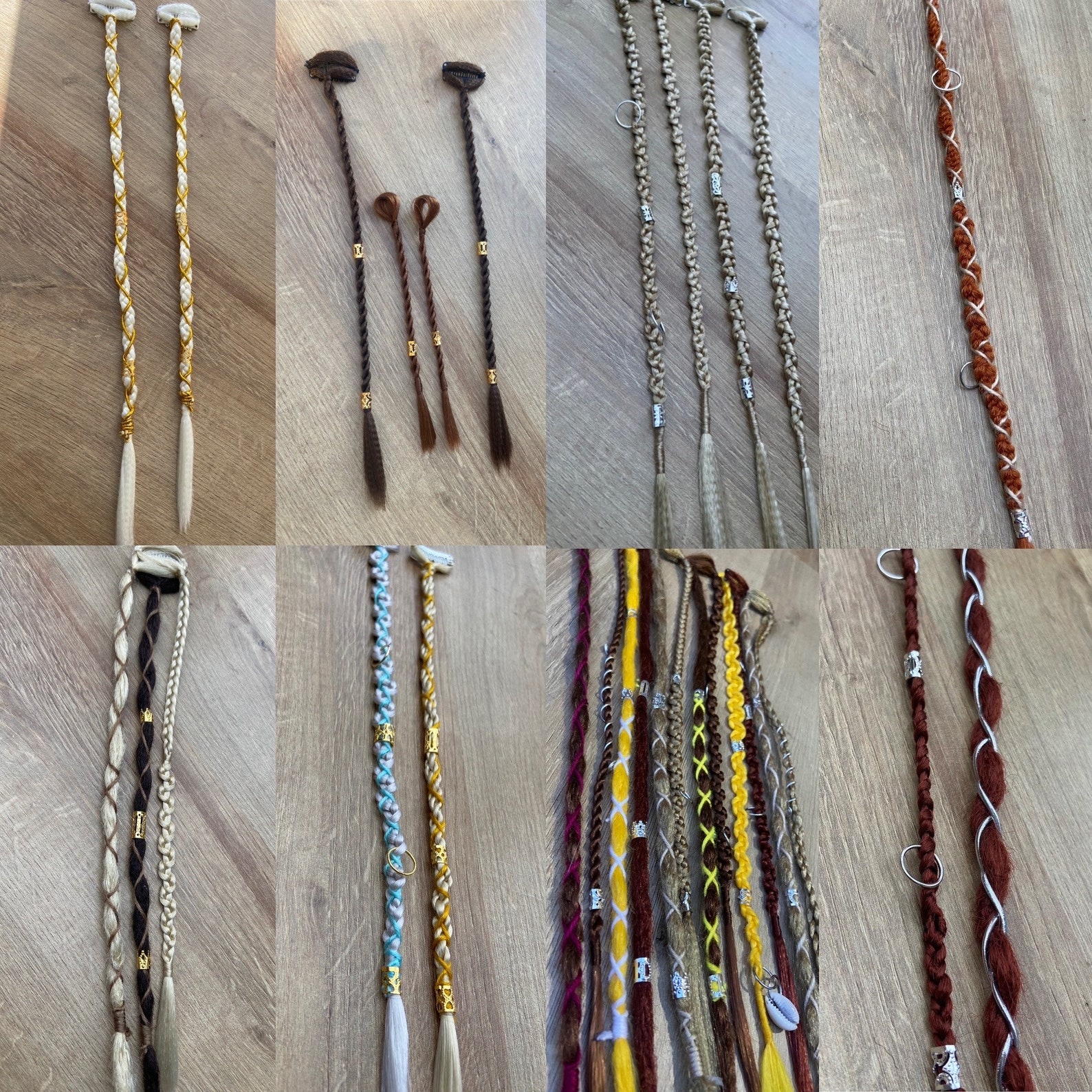 Clip in Dreadlocks and Braids Synthetic CUSTOM MADE - Etsy