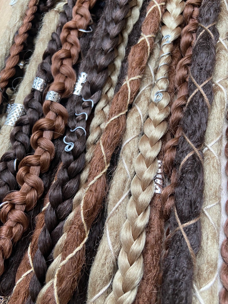 Clip in Dreadlocks and Braids - Synthetic - CUSTOM MADE - Etsy