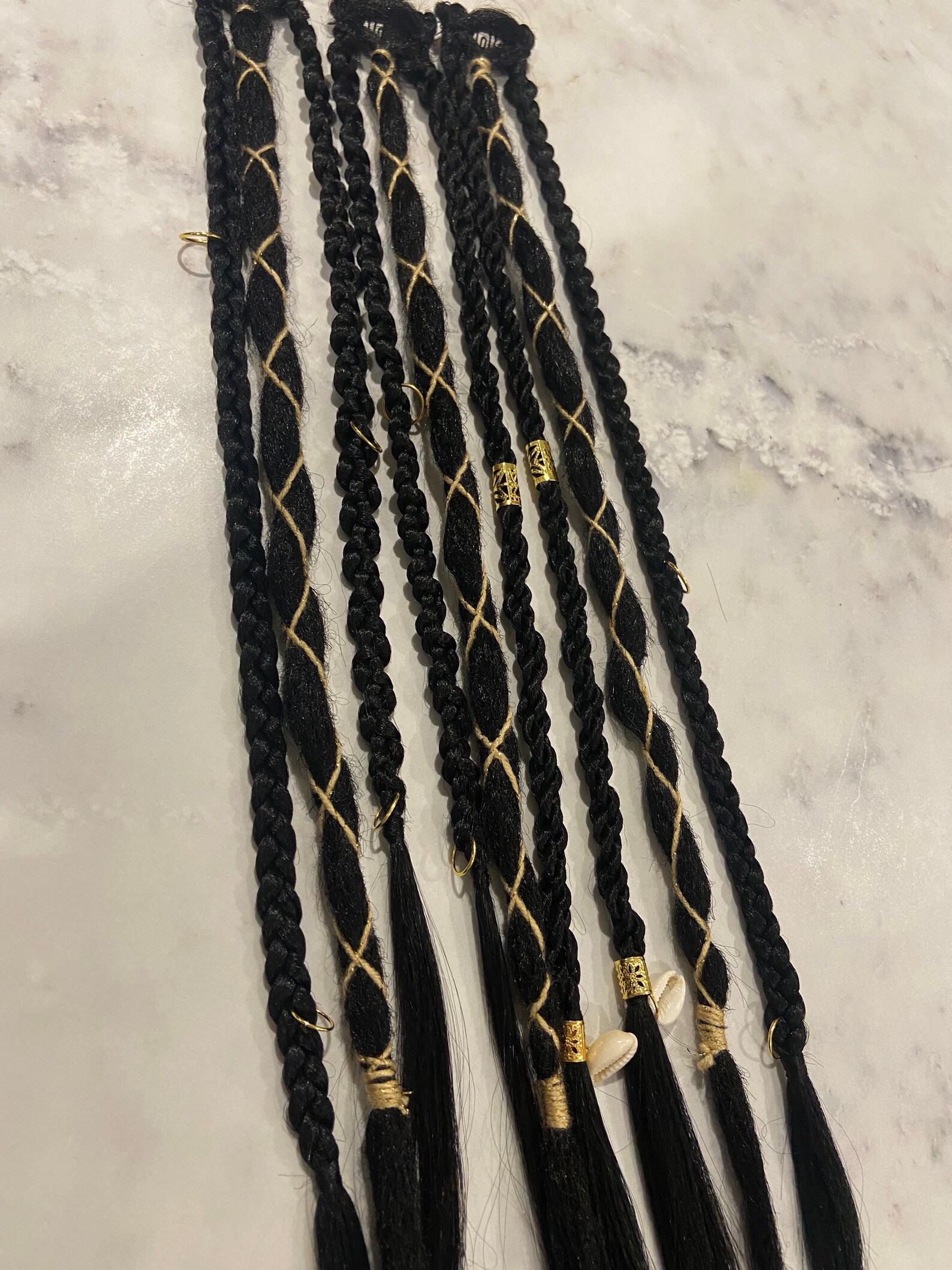 Clip in Dreadlocks and Braids Synthetic CUSTOM MADE - Etsy