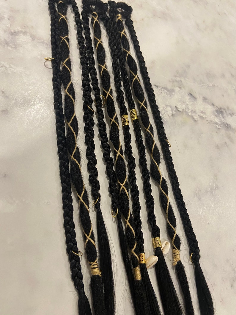 Clip in Dreadlocks and Braids Synthetic CUSTOM MADE - Etsy