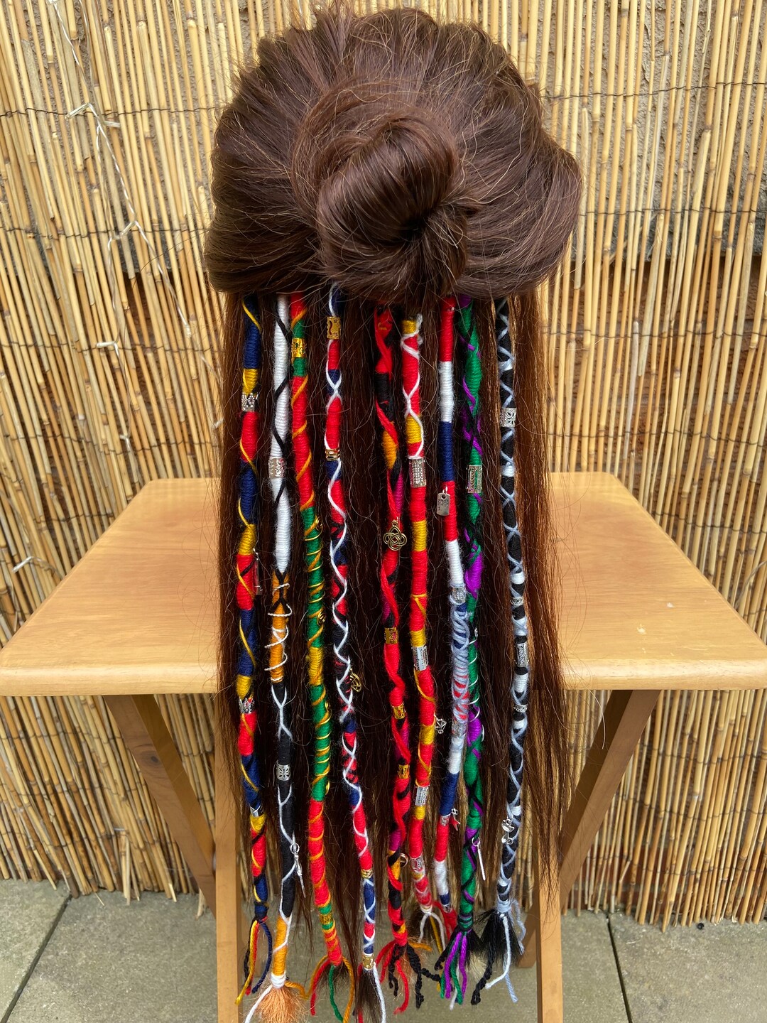 CUSTOM MADE Hair Wraps With Jewellery - Create Your Own - Clip in Hair ...