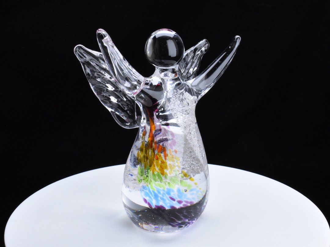 Remembrance Glass Angel With Encased Ashes - Etsy