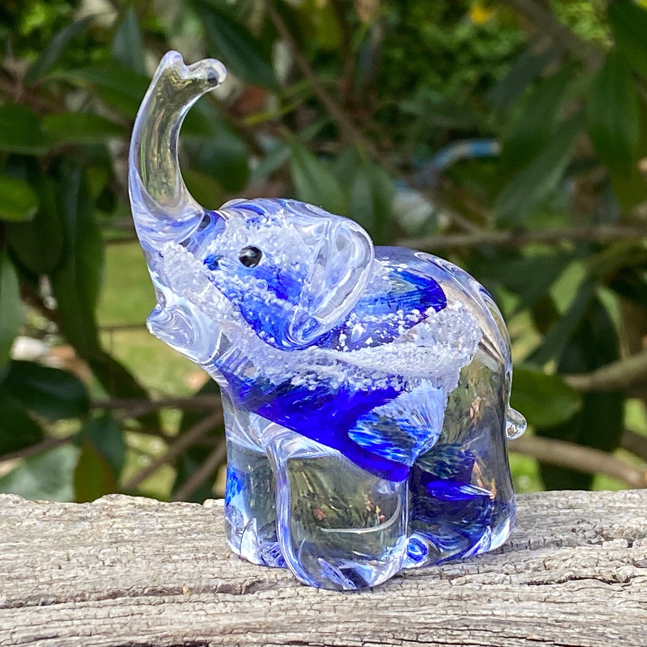 Remembrance Glass Elephant With Encased Ashes - Etsy UK
