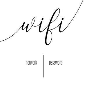 Wifi Password Guest Room Printable - Etsy