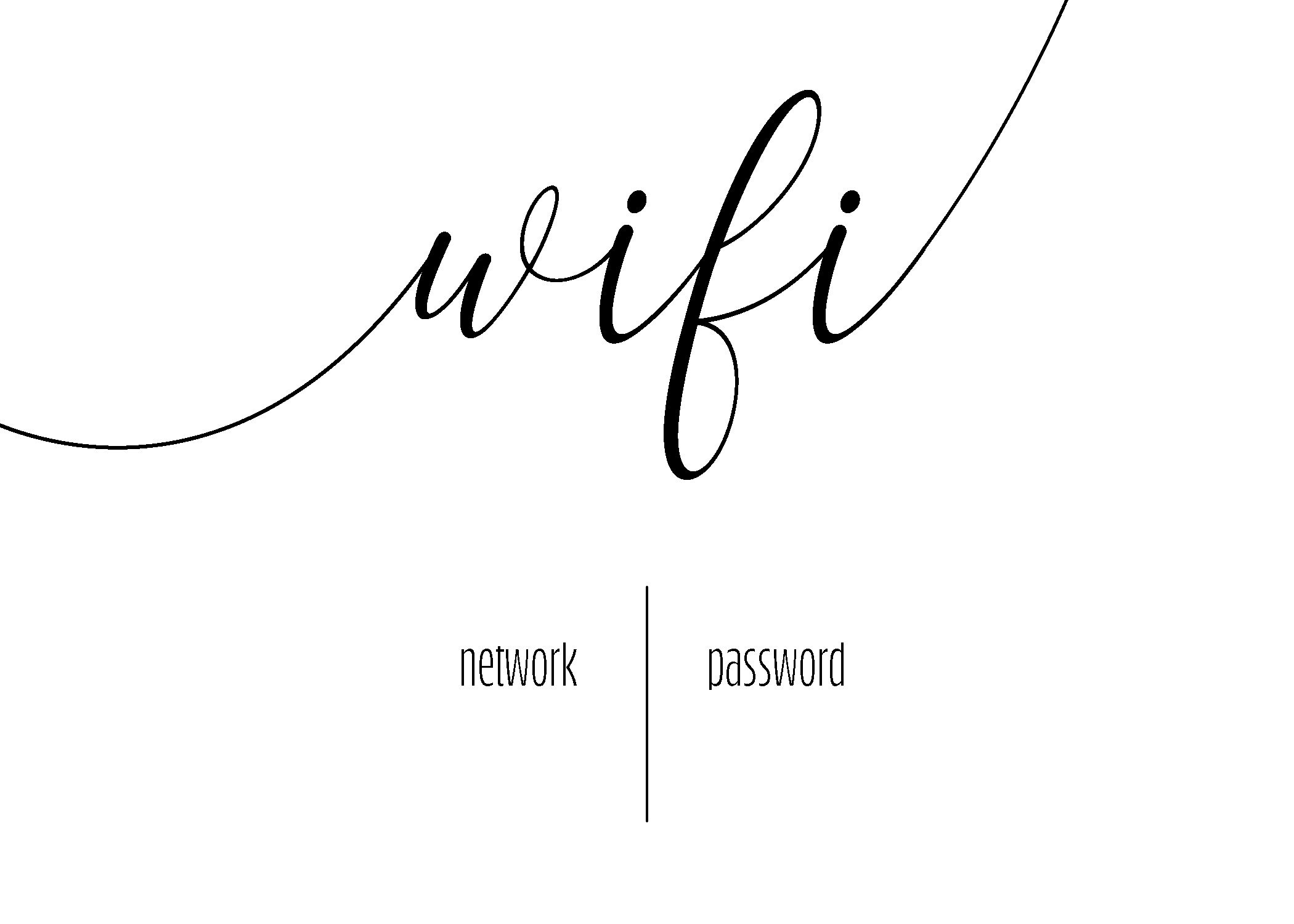 Wifi Password Guest Room Printable - Etsy