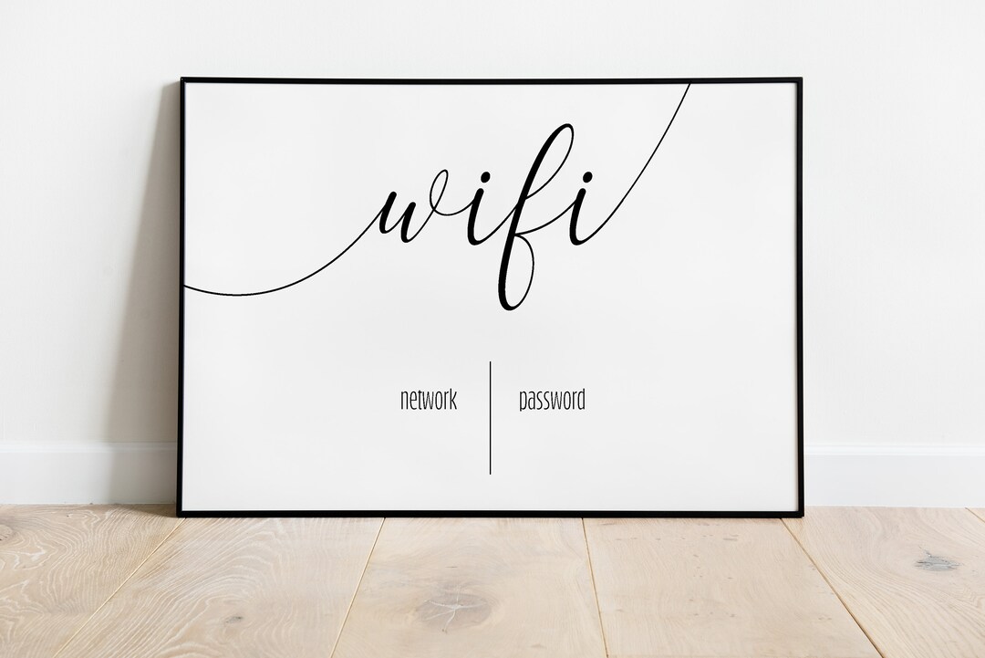 Wifi Password Guest Room Printable - Etsy