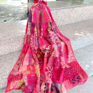 Indian Handmade Patchwork Kantha Quilt Hippie Bedding Bedspread Boho ...