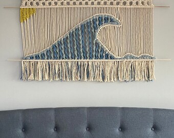 Organically Dyed Macrame Mountain Range | Etsy