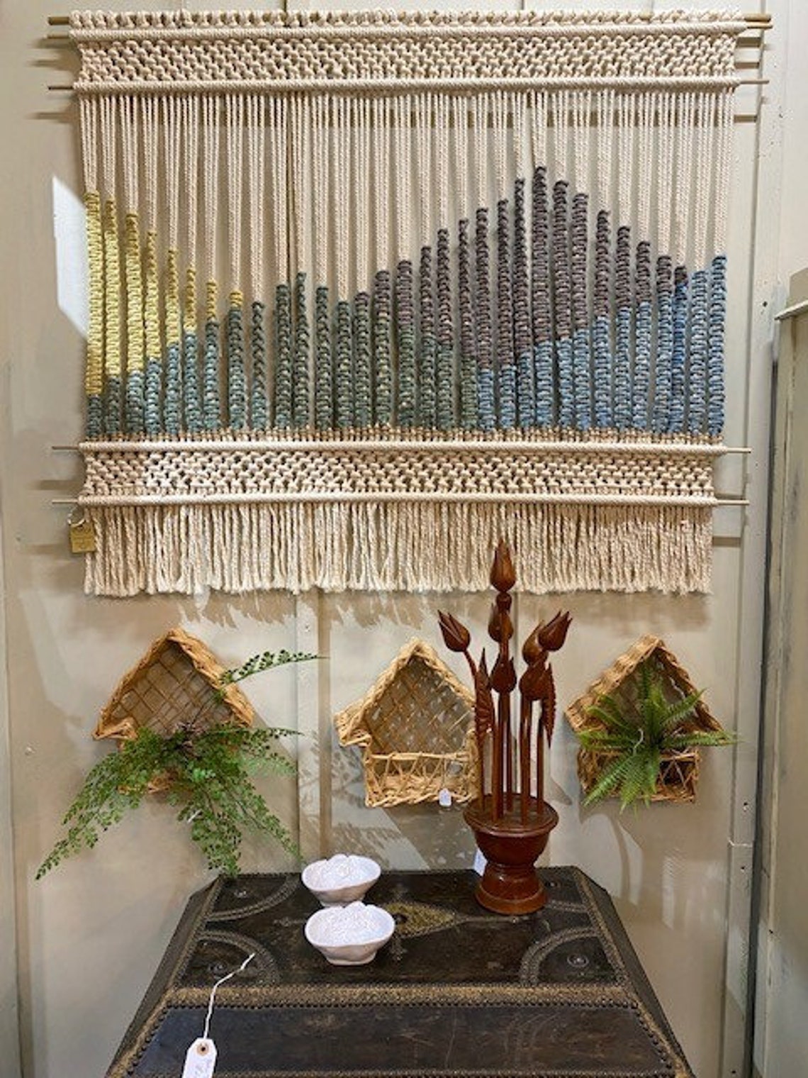 Organically Dyed Macrame Mountain Range - Etsy