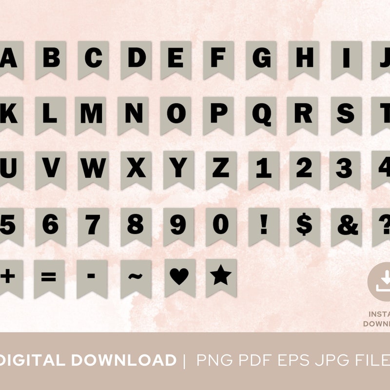 Letter Bunting - Etsy