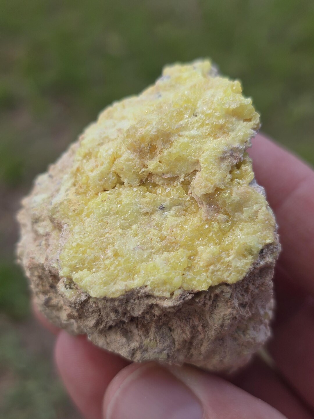 Arizona Sulfur Crystals With a Stand and ID Card: US Seller - Etsy