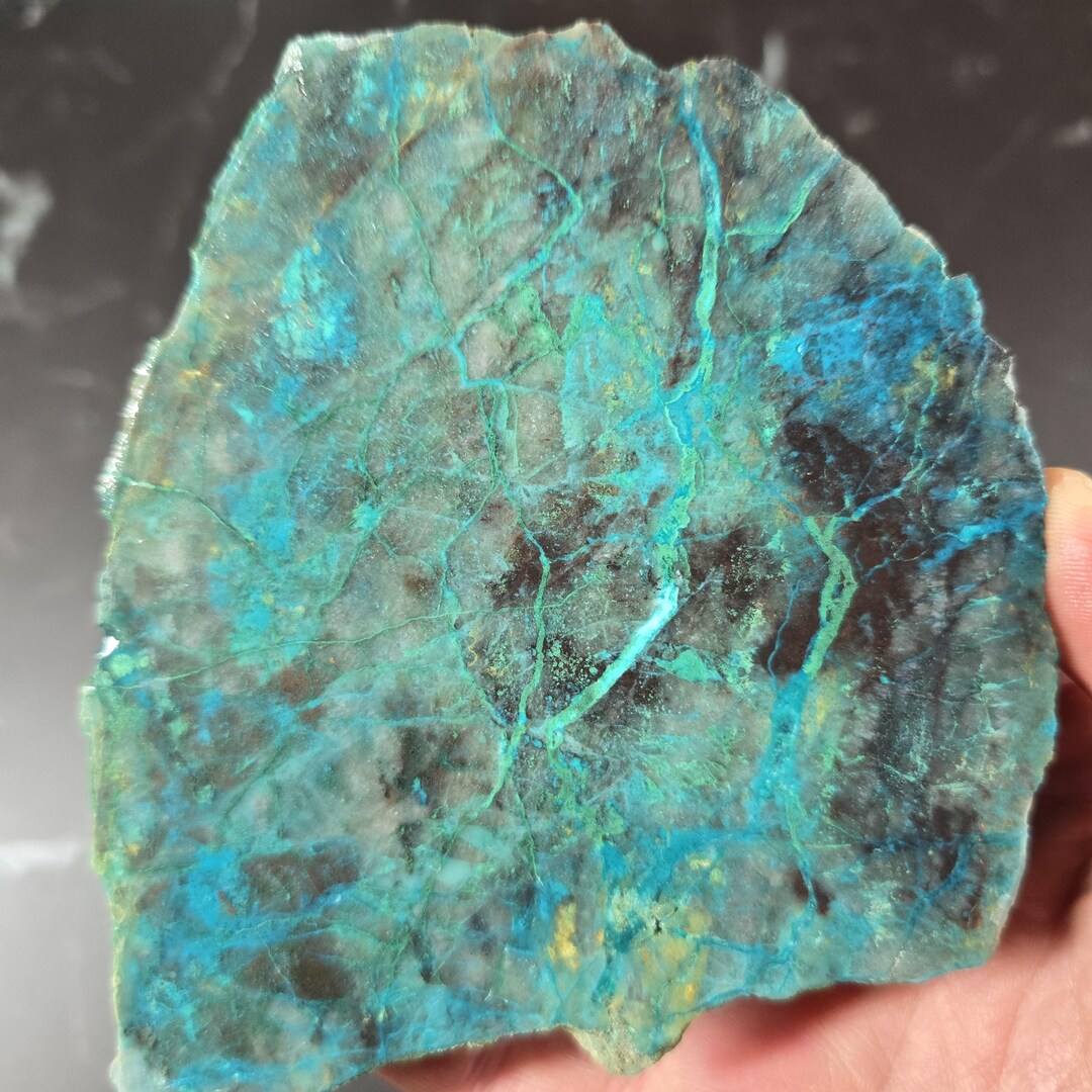 5 Slab Sonoran Shattuckite Rough Stone End Cut Shattuckite Malachite ...