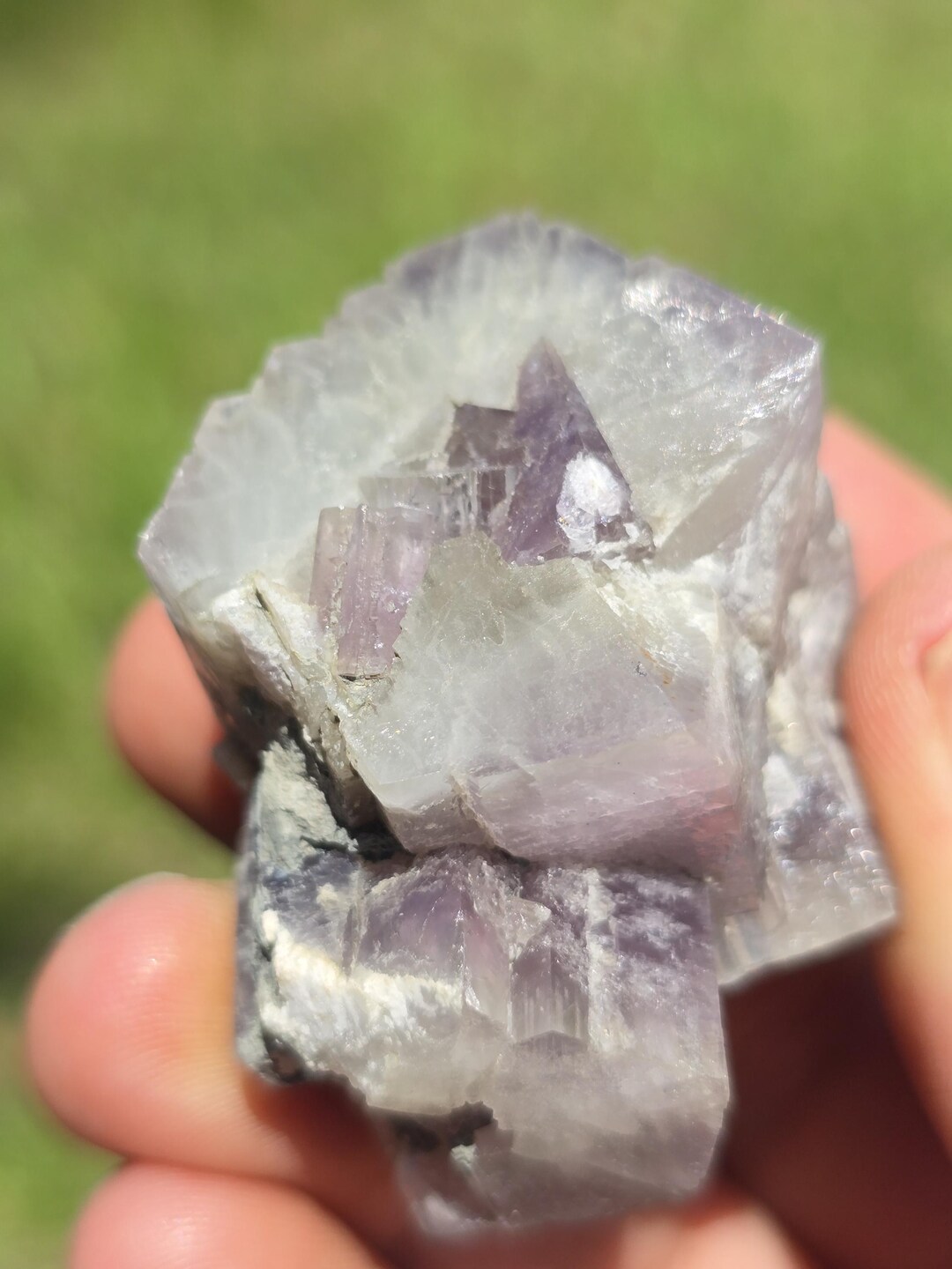 Phosphorescent Purple Aragonite Crystal Cluster From Spain - Etsy