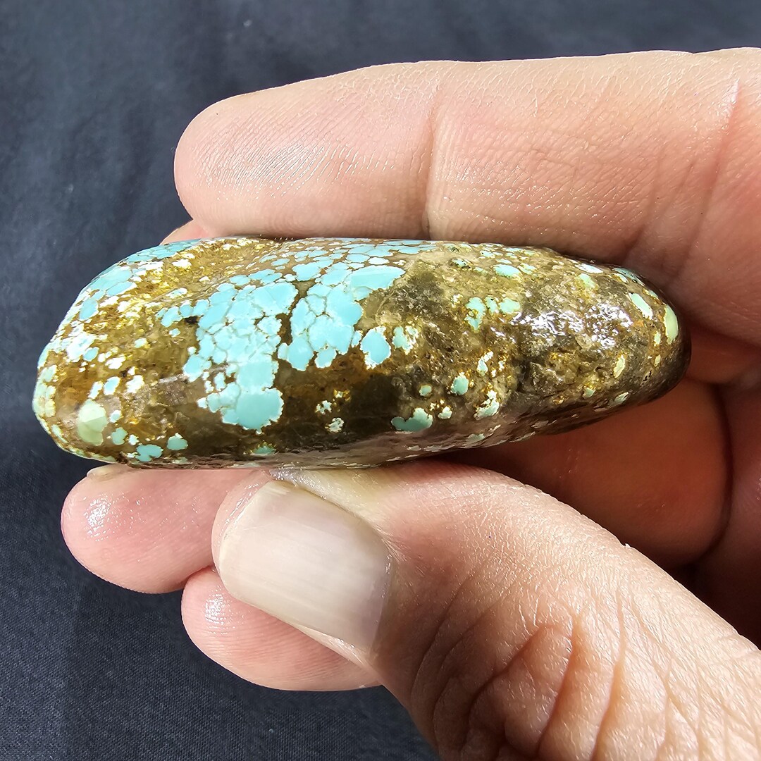 No.8 Turquoise 59 Grams Old-stock No.8 Turquoise Nugget Stabilized US ...