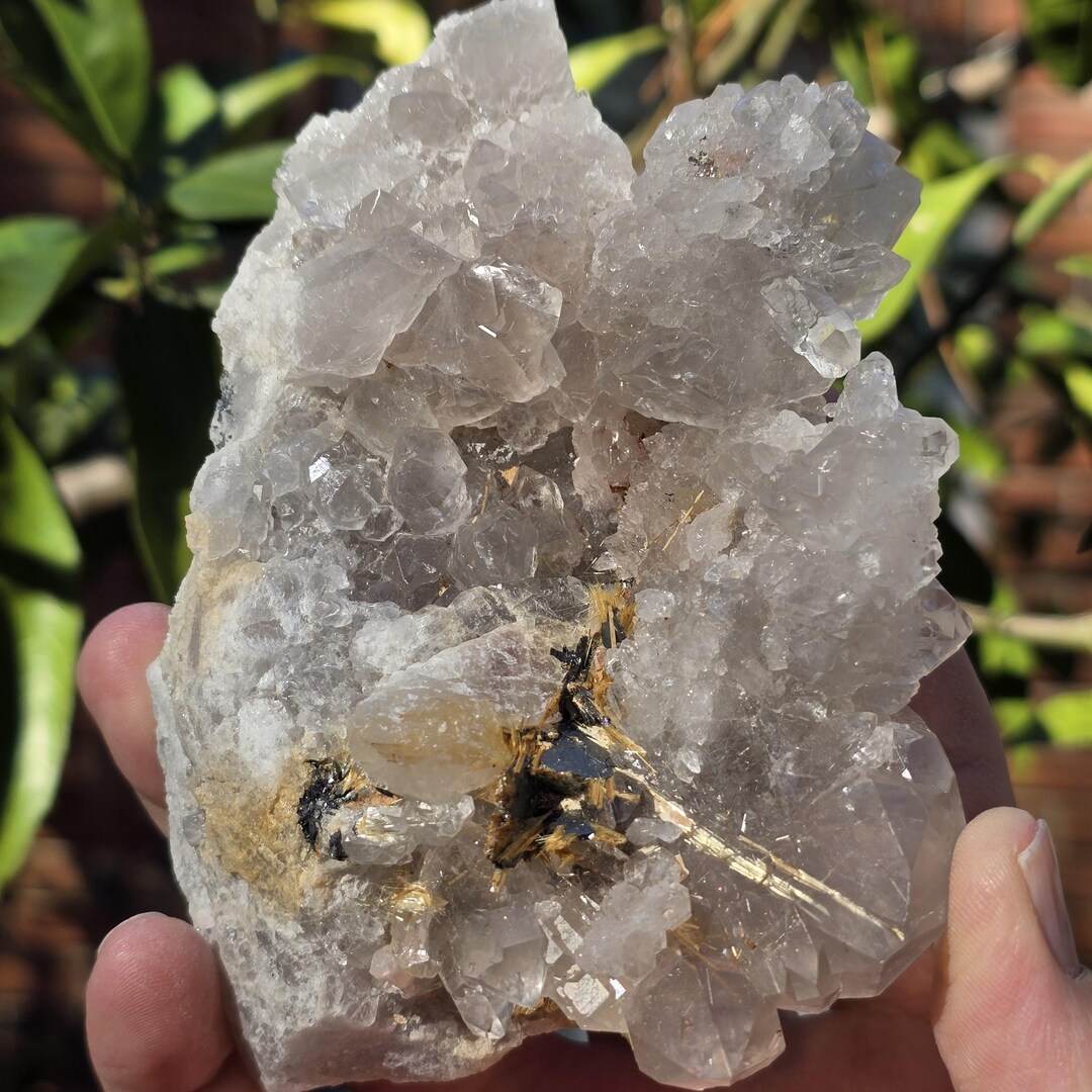 Cabinet Gemmy Rutile and Hematite Included Rose Quartz Specimen From ...