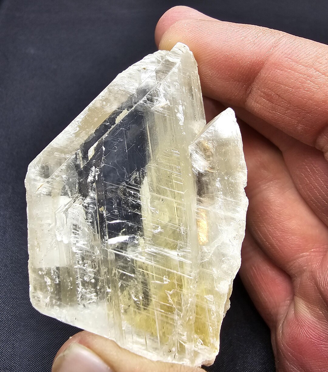 Phantom Selenite Points, Sand/chlorite Included Phantom Selenite ...
