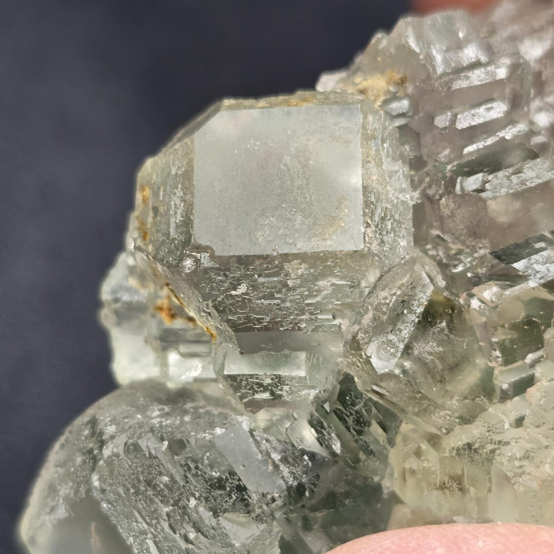 Fluorite - Green Octahedral Etched Botryoidal Fluorite W/calcite From ...