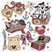 Pirate Alphabet & Number PNG: Birthday Font (digital File) - Etsy Canada