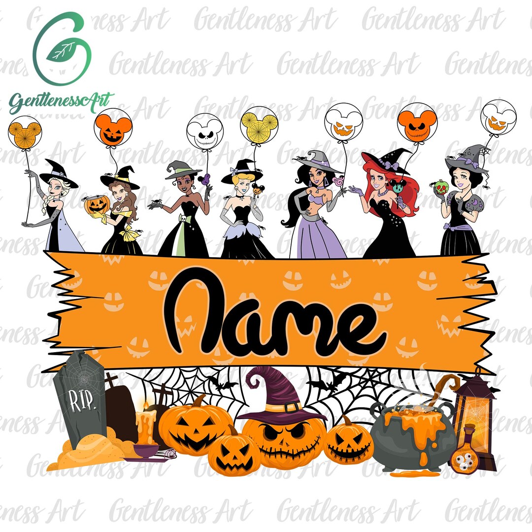 Personalized Kid Name Halloween Png, Cute Halloween, Kids Halloween ...