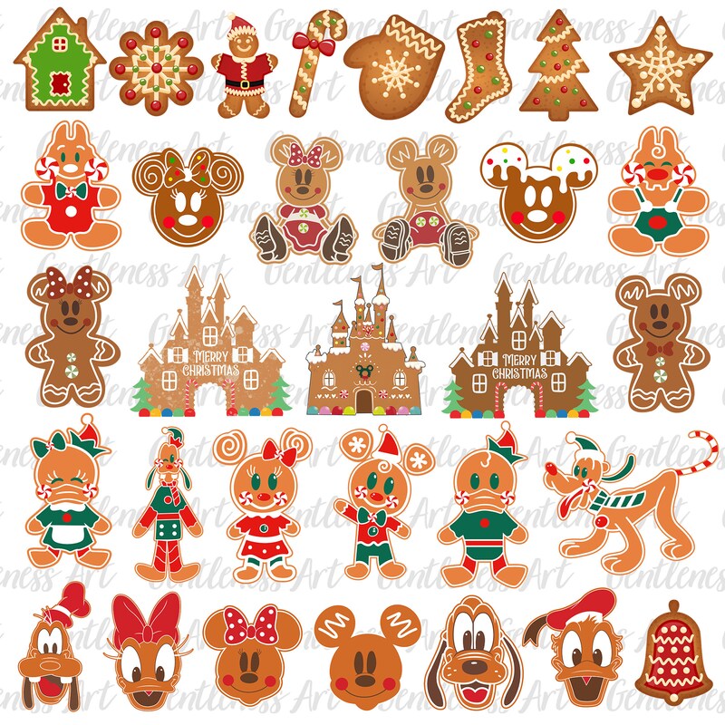 Mickey Gingerbread Svg - Etsy
