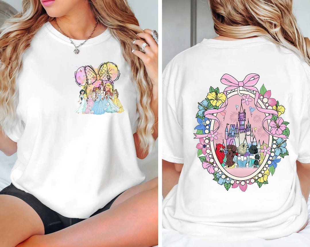 Two-sided Princess Squad Mouse Ears Shirt Png, Princess Best Friend ...