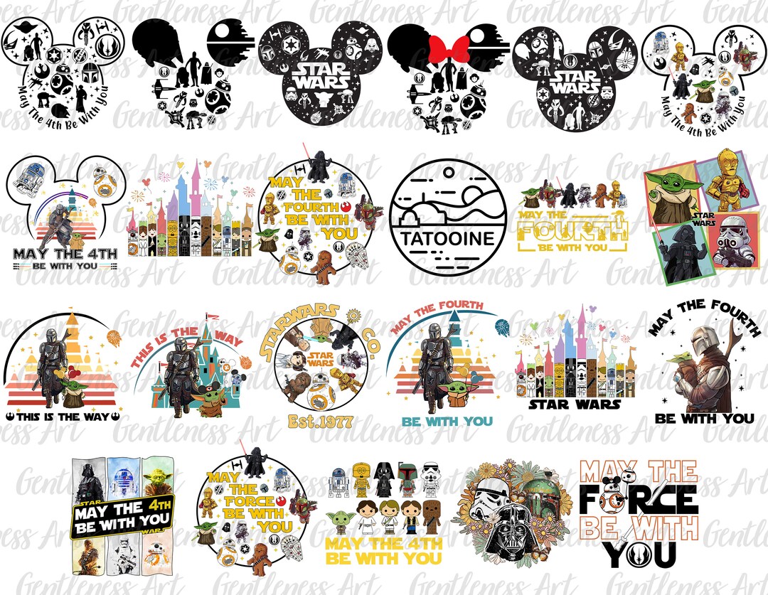 May the 4th Be With You Bundle Svg Png, This is the Way Svg, Be With ...
