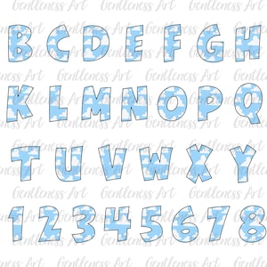 Alphabet Bundle Svg, Numbers Svg, Toy Letters, Doodle Letters Alphabet ...