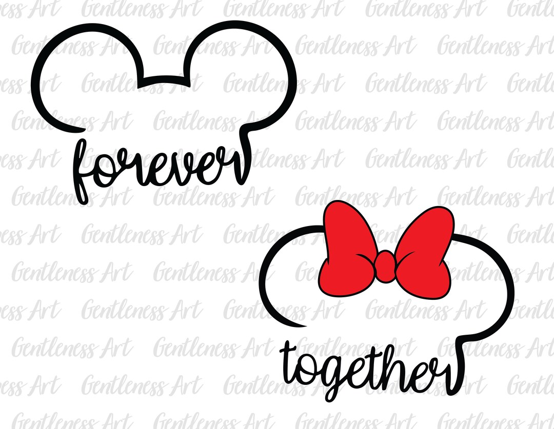 Bundle Together Forever Svg, Happy Valentine's Day Png, Retro ...