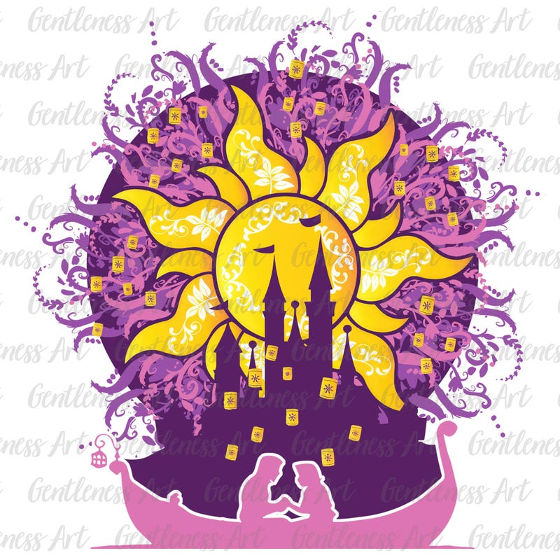 Tangled Sun Symbol - Etsy