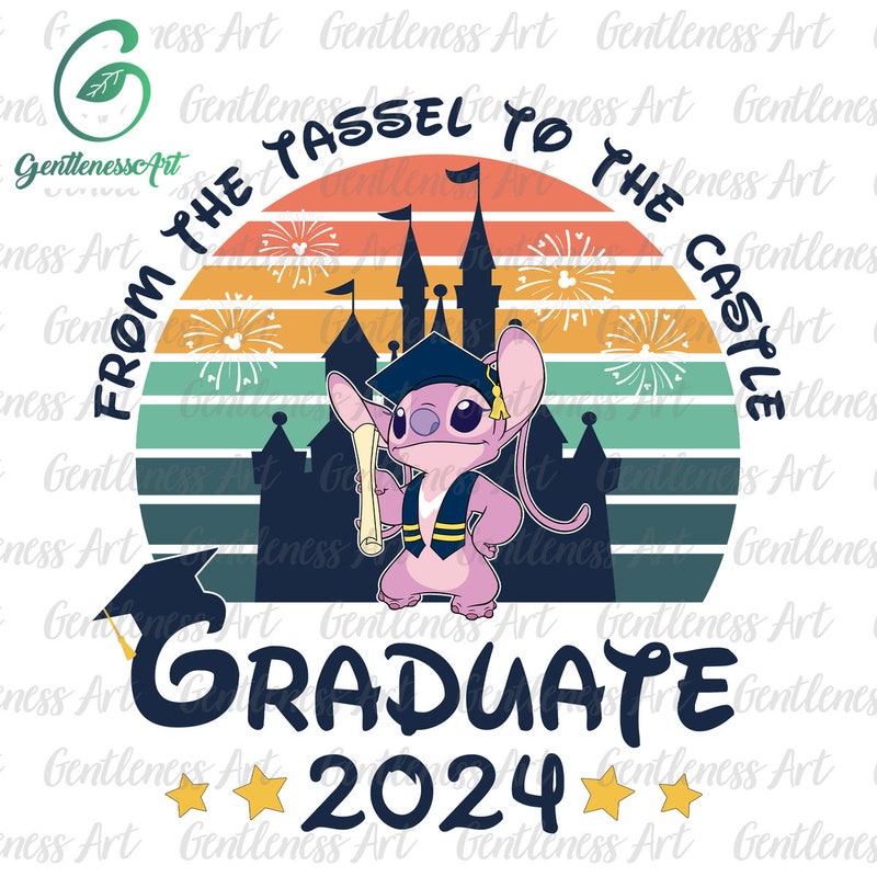 Stitch Graduate Svg - Etsy