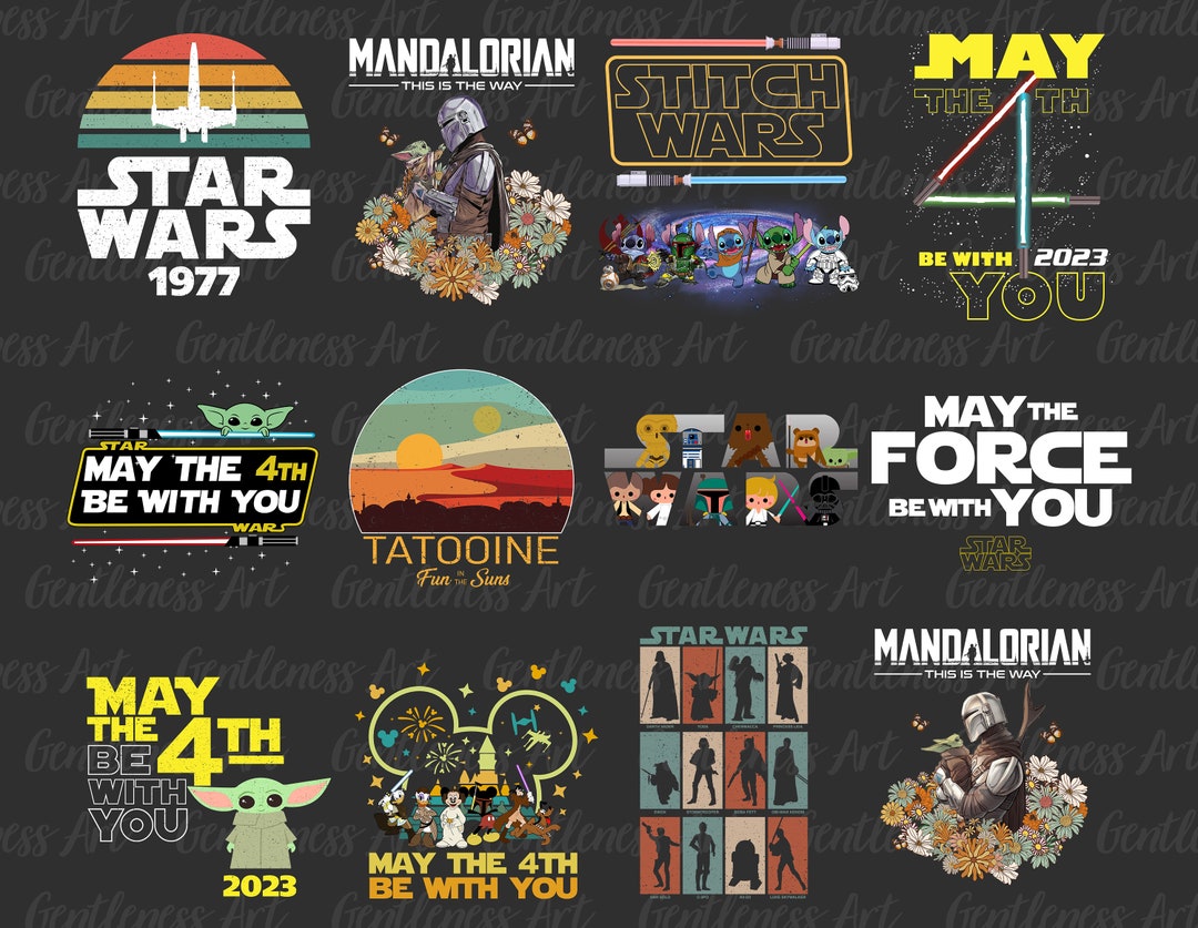 May the 4th Be With You Bundle Svg Png, This is the Way Svg, Be With ...