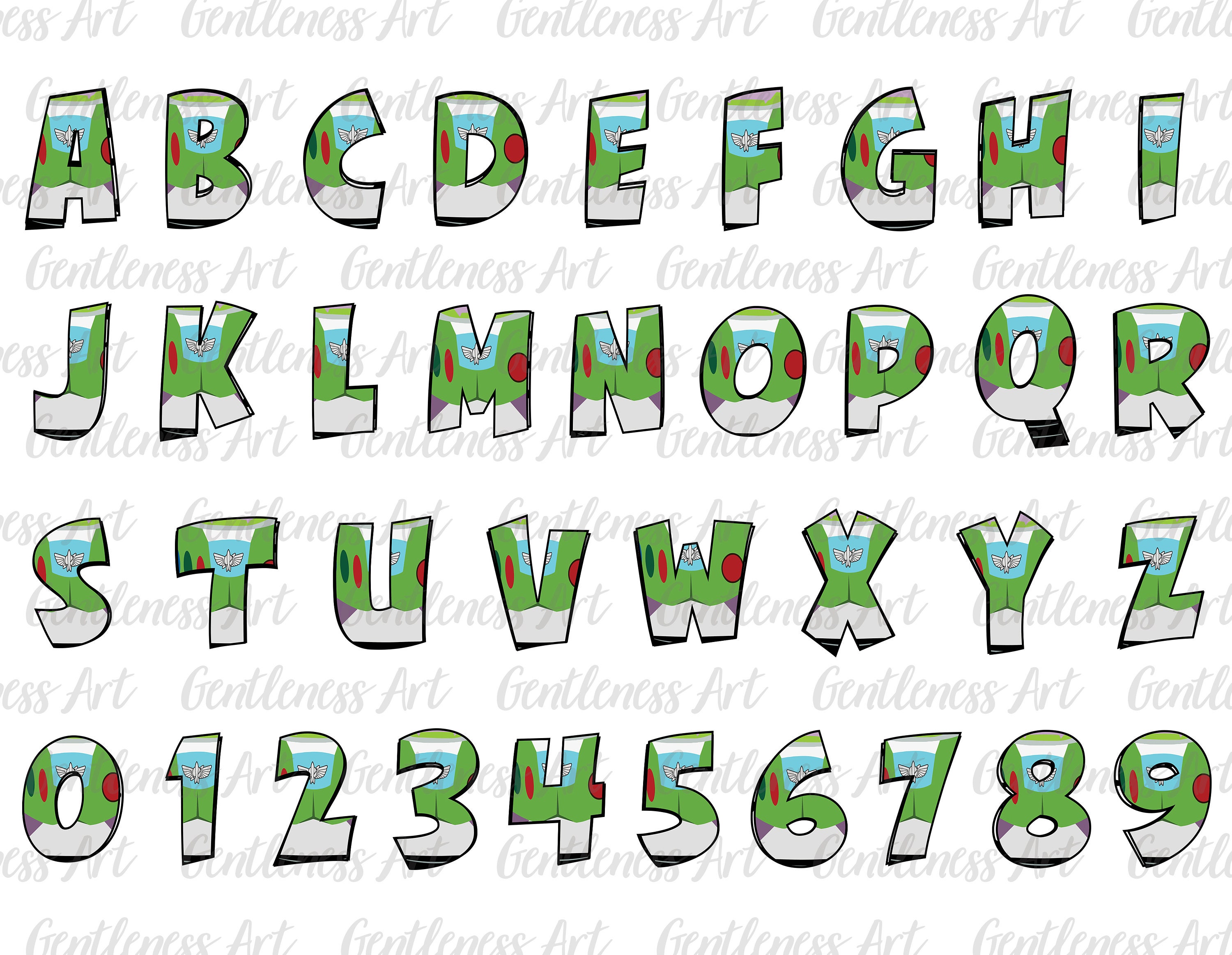 Alphabet Bundle Svg, Numbers Svg, Toy Letters, Doodle Letters Alphabet ...