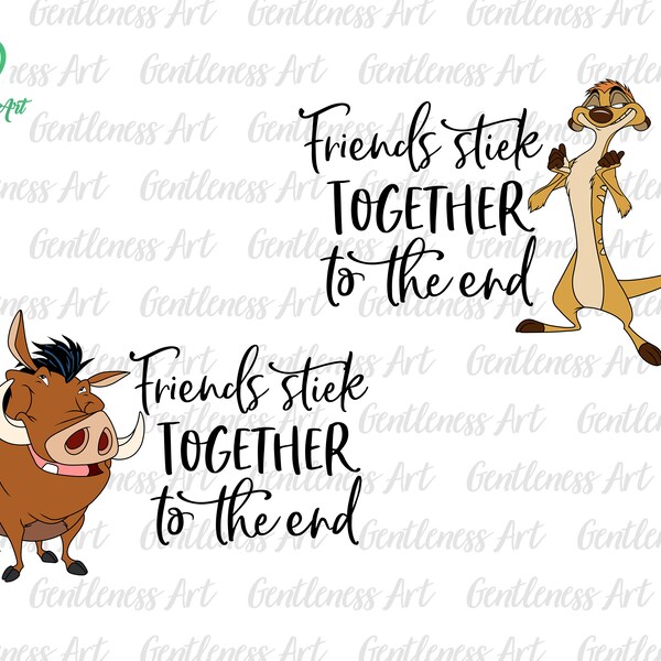 Friends to the End Svg - Etsy