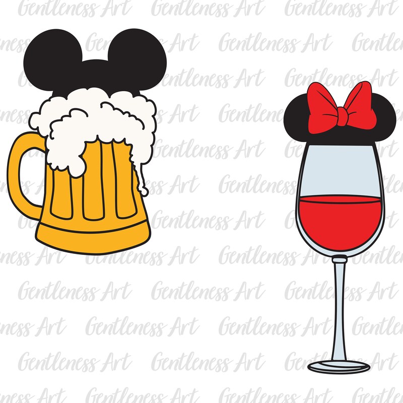 Mickey Beer Svg - Etsy