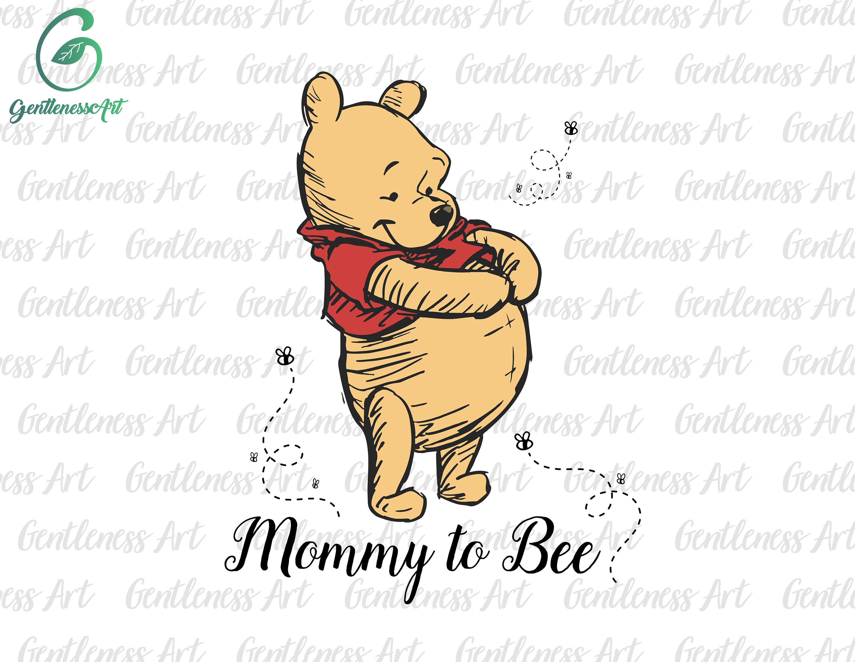 Pooh Playing Instruments Clip Art