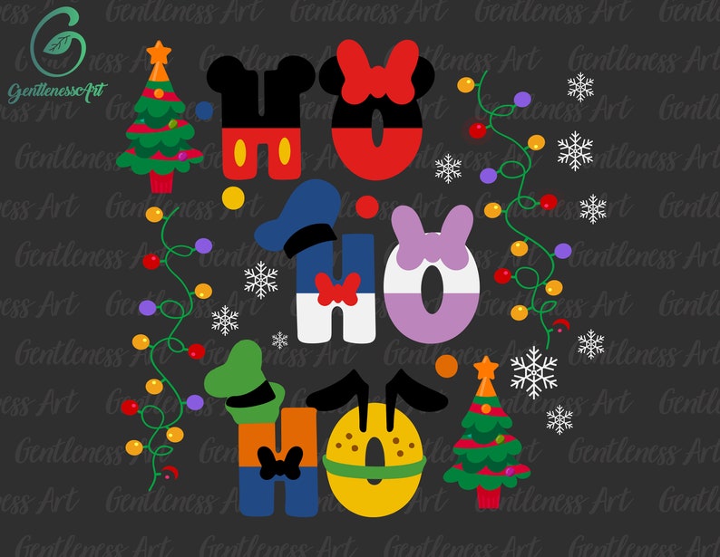 Christmas Ho Ho Svg Png Xmas Svg Christmas Tree Svg - Etsy