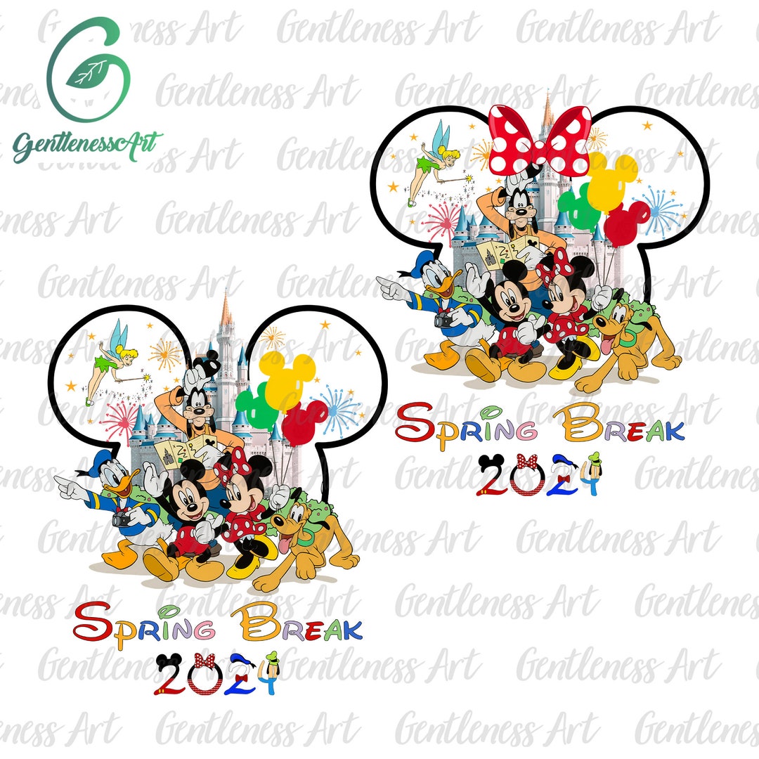 Bundle Spring Break Png, Family Vacation Png, Mouse and Friends Png ...