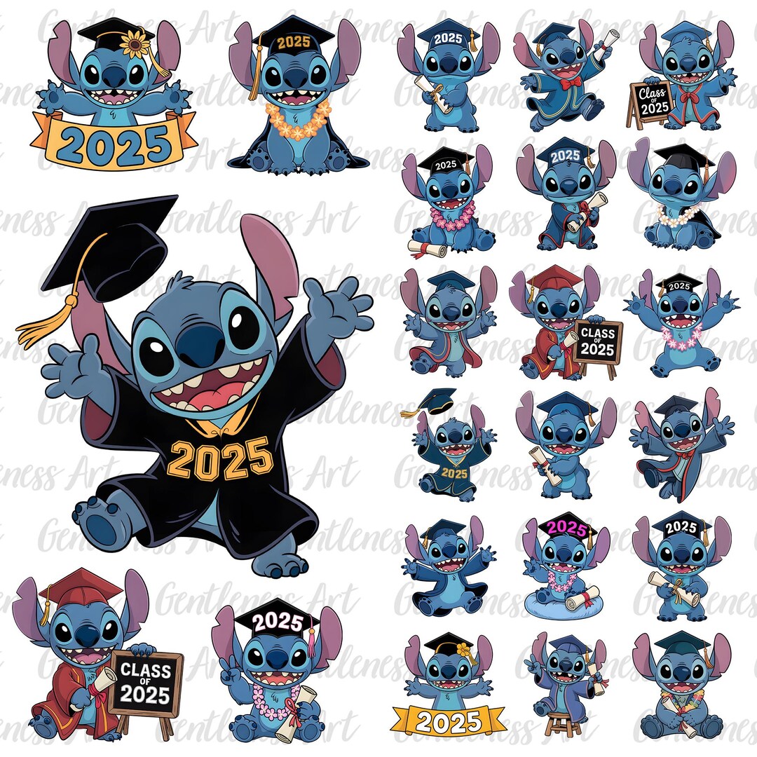 20+ Cute Character Graduation 2025 Png Bundle, Cute Cartoon Graduation ...