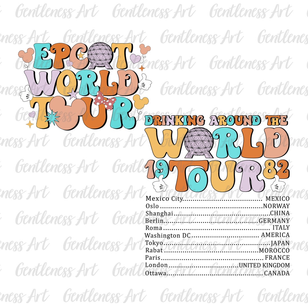 Two-side World Tour Svg, Around the World Tour Svg, Family Vacation ...
